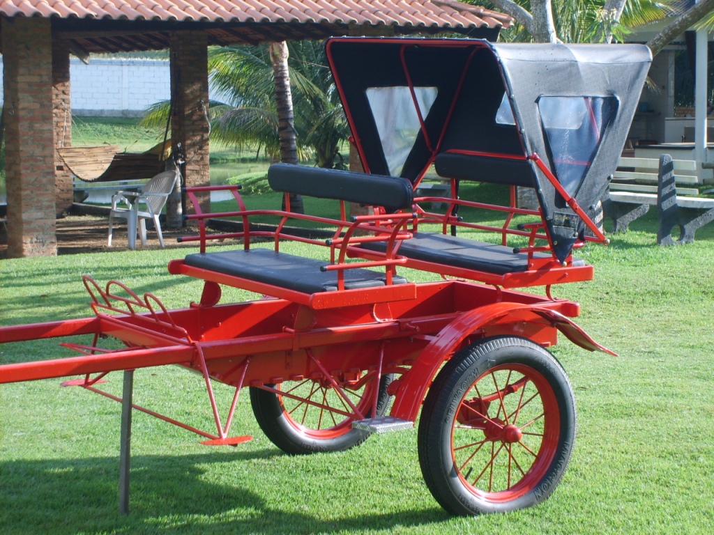 CHARRETE TRADICIONAL COM DOIS BANCOS - Carretas Russo